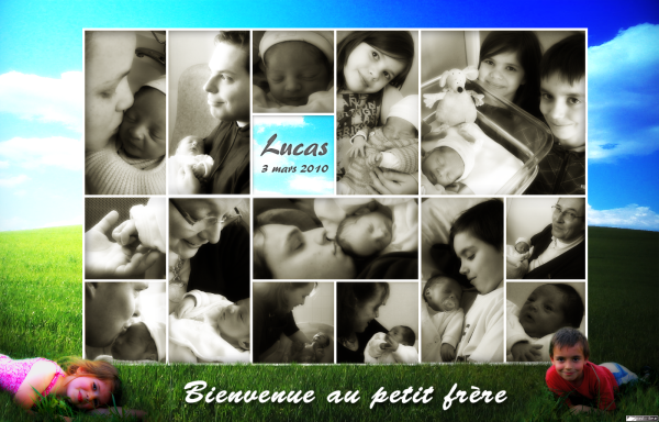 Wallpaper Naissance Lucas – Paul André